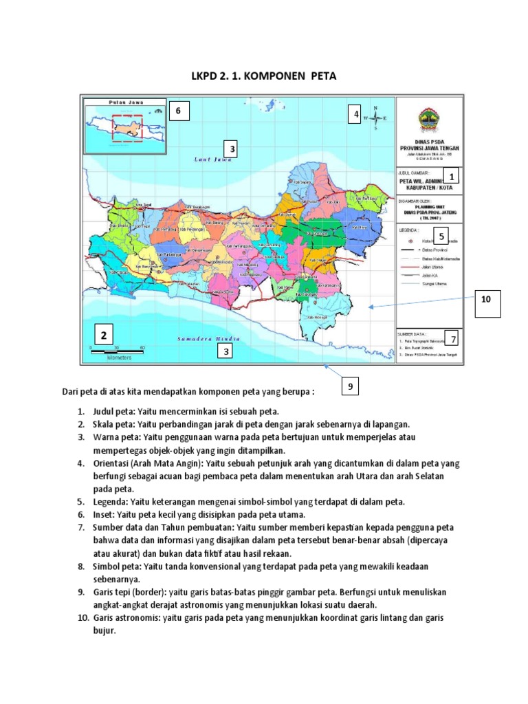 Komponen Penting Peta Lengkap | PDF
