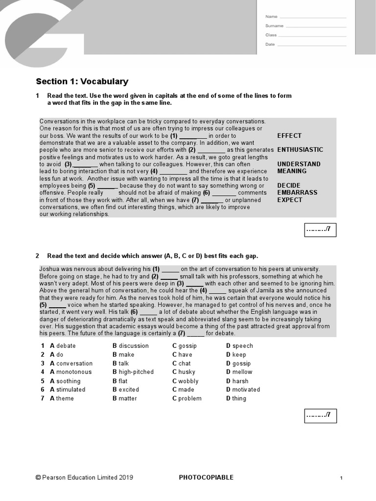 Gold_C1_Advanced_NE_UT02 | PDF | Linguistics | Cognitive Science