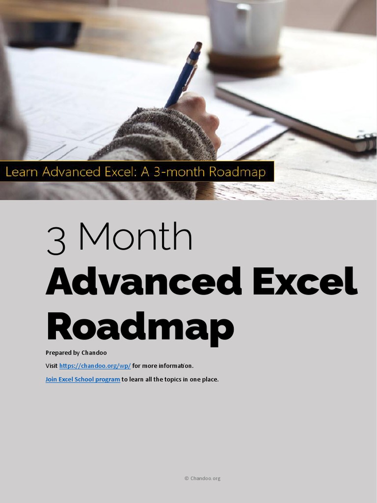 3 Month Advanced Excel Roadmap-V1.0 | PDF | Microsoft Excel | Data