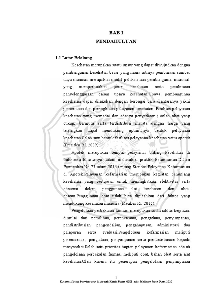 2020 Lta Far 201702001 Bab 1 | PDF