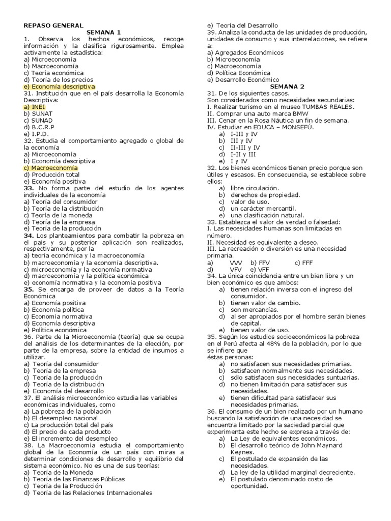 Repaso General | PDF | Monopolio | Mercado (economía)