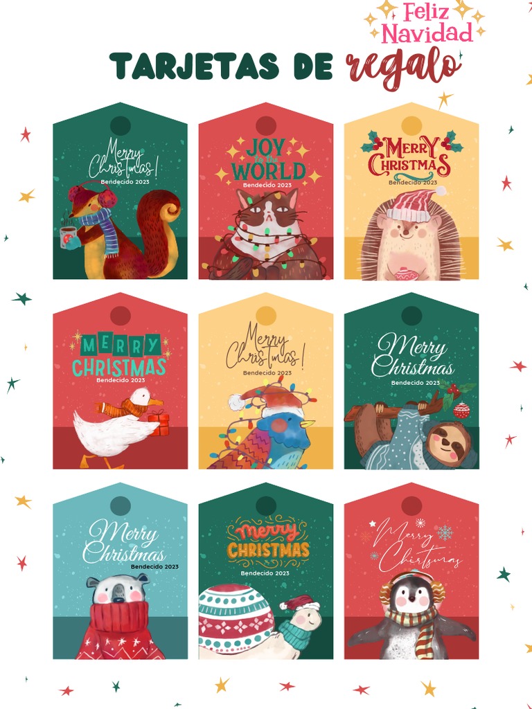 Tarjetas De Regalos Pdf