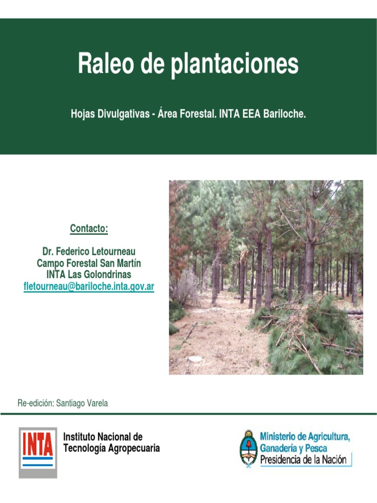 Script TMP Inta - Raleo | PDF | Arboles | Los bosques
