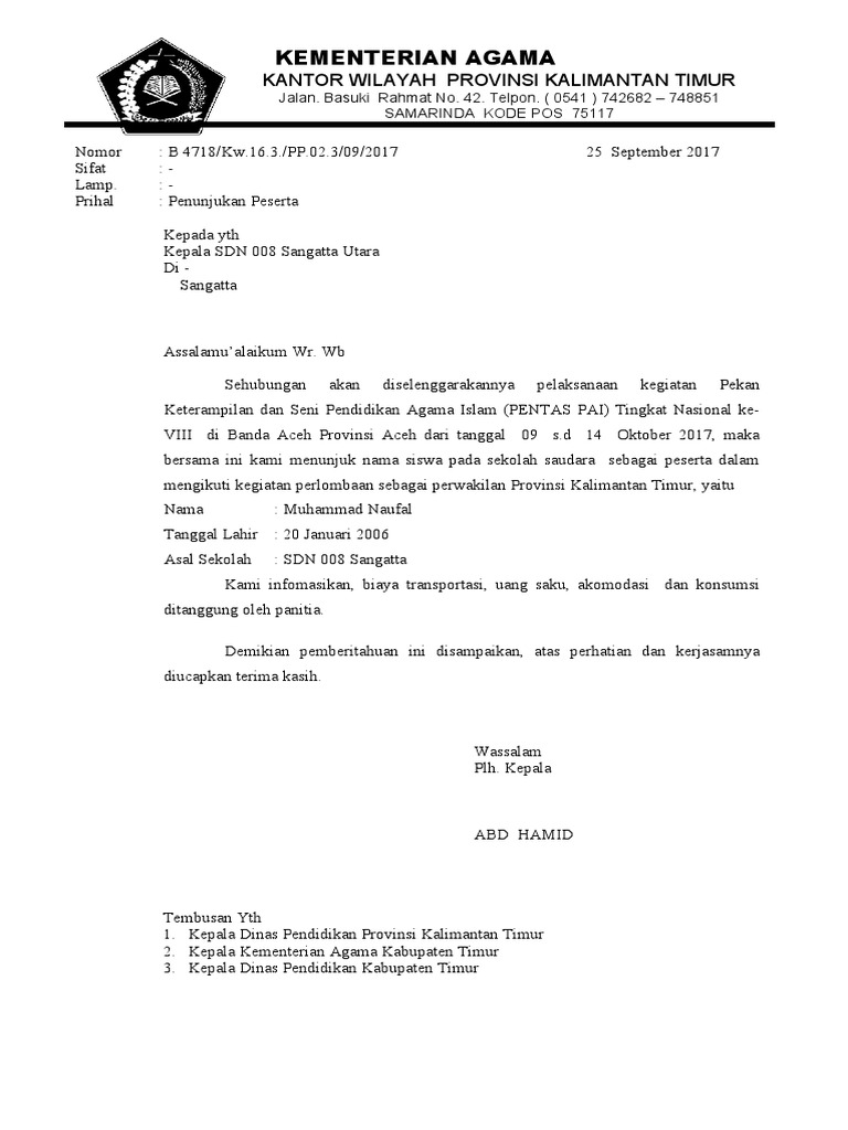 Surat Penunjukan | PDF