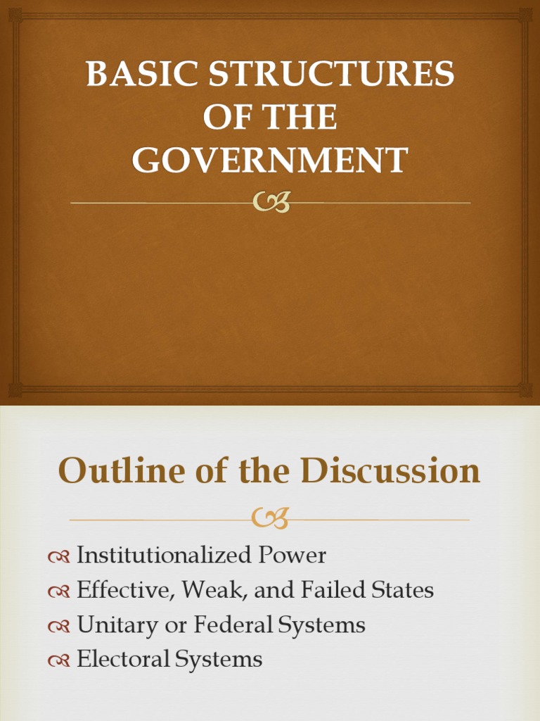 Polsc101 - Basic Structures of The Government | PDF | Failed State | Group Decision Making