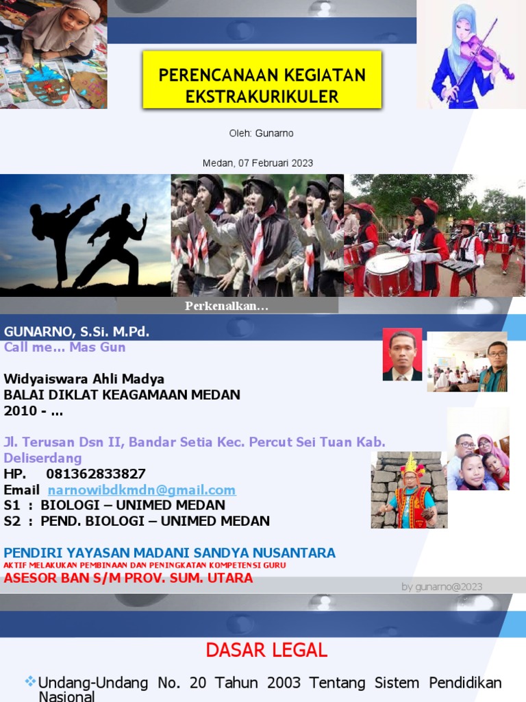 Perencanaan Kegiatan Ekstrakurikuler Pdf