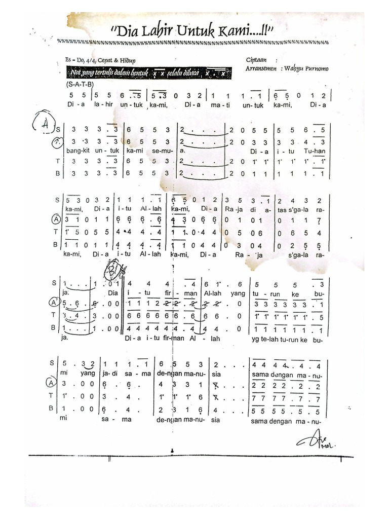 Dia Lahir Untuk Kami | PDF