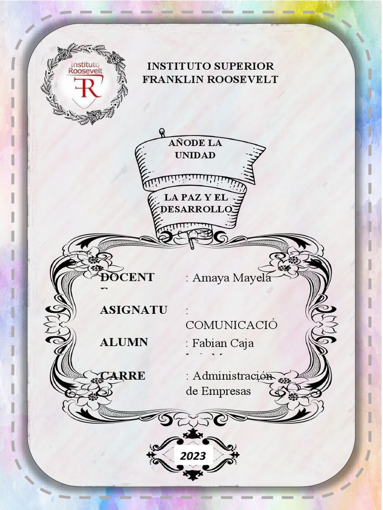 Carátula Básica Editable | PDF