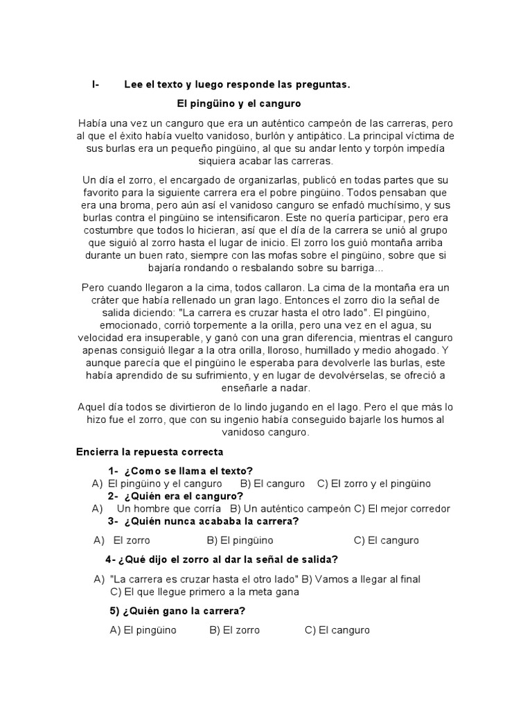 Examen de Español 5to | PDF | Vocal | Lingüística