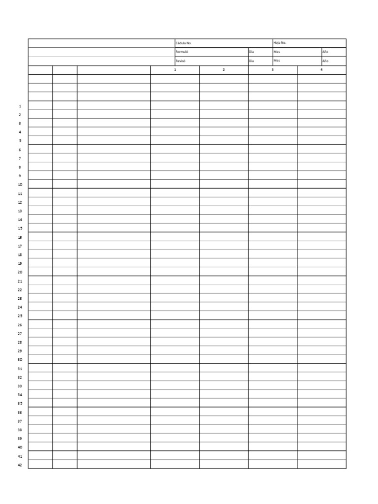 Hojade 4 Columnas | PDF