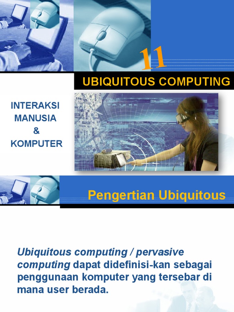 IMK 11 - Ubiquitous Computing | PDF | Seni | Komputer