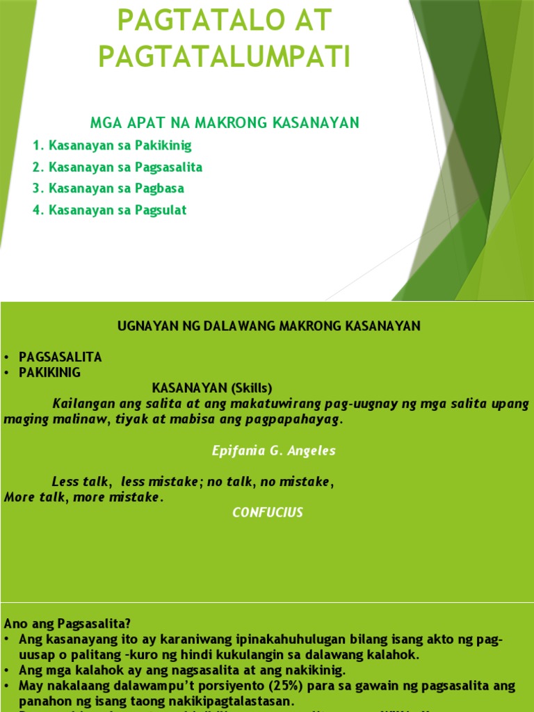 Pagtatalo at Pagtatalumpati | PDF