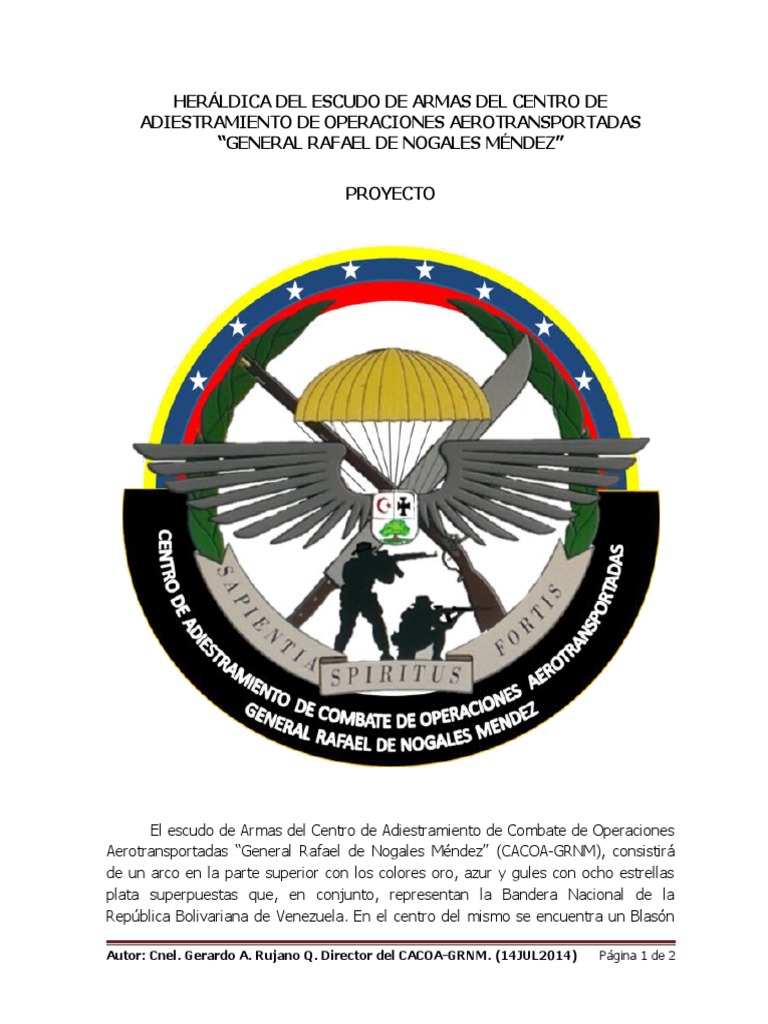 Heráldica Del Escudo CACOA | PDF | Militar