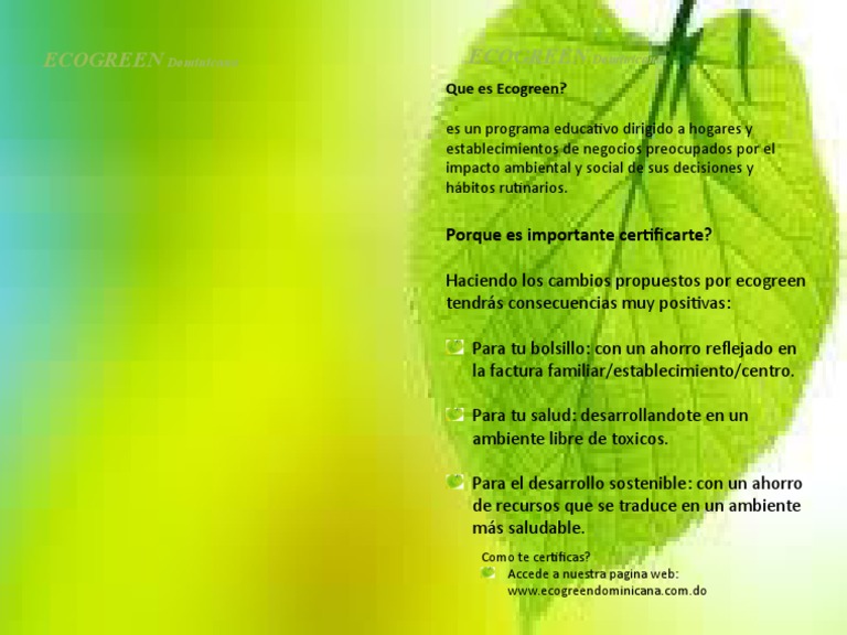 Ecogreen Brochure | PDF