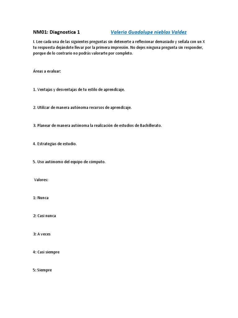 NM01. Valeria Guadalupe Nieblas Valdez | PDF | Salud y bienestar