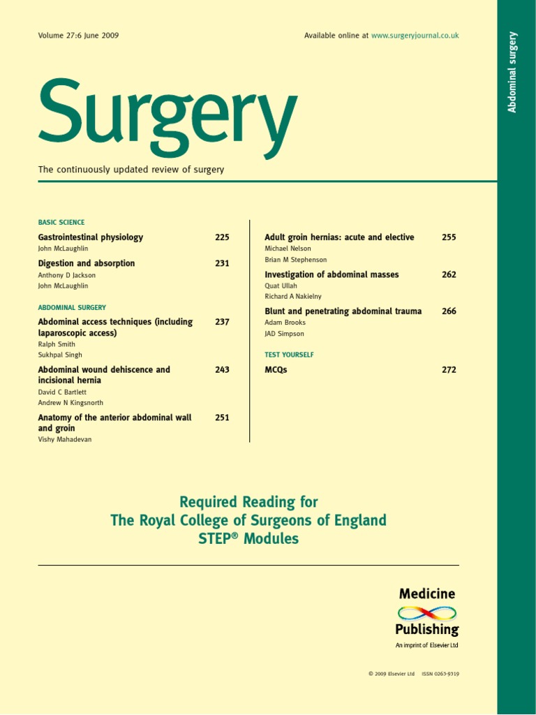 Abdominal Surgery All in One | PDF | Digestion | Gastrointestinal Tract