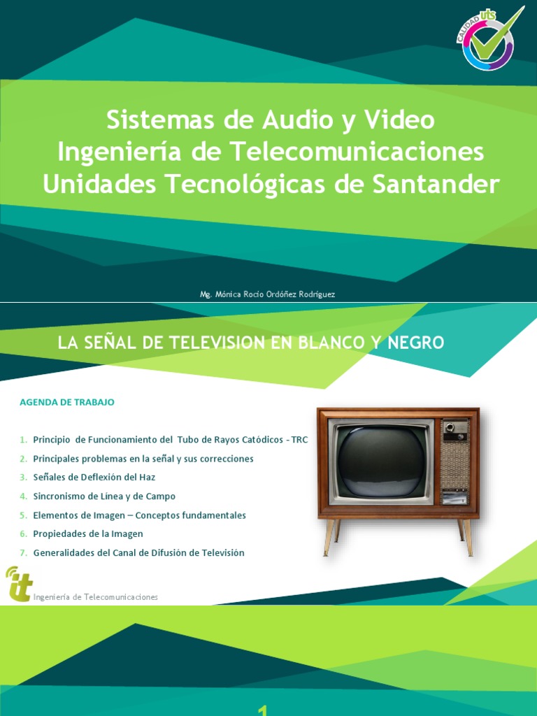 Clase #1 - Señal de TV B - N | PDF | Televisión | Vídeo
