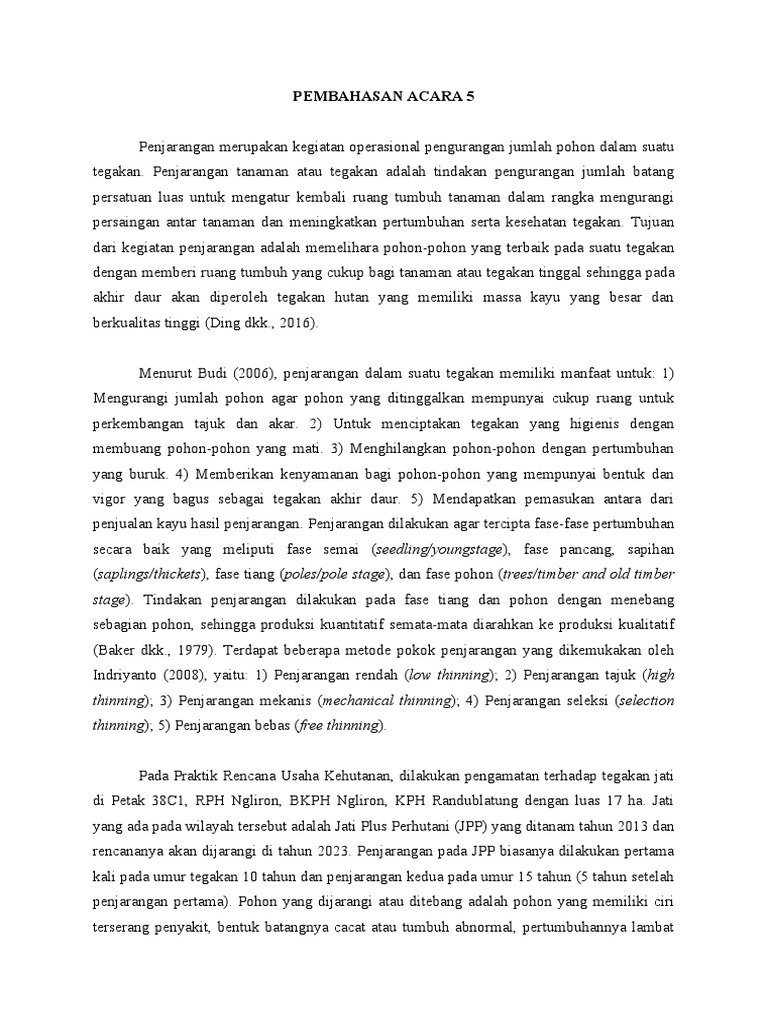 Pembahasan Acara 5 | PDF
