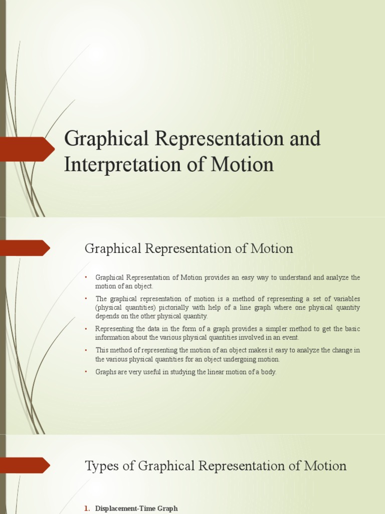 Graphical Representation and Interpretation of Motion | PDF | Velocity | Acceleration
