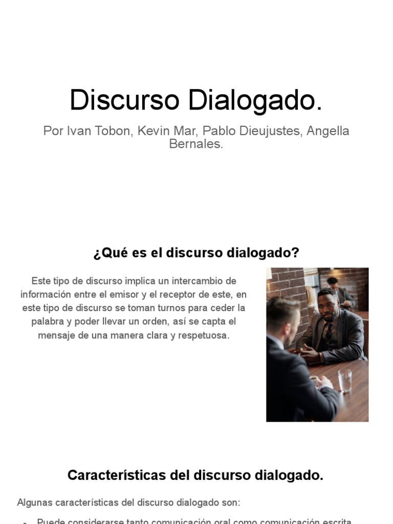 Discurso Dialogado: Guía Esencial | PDF