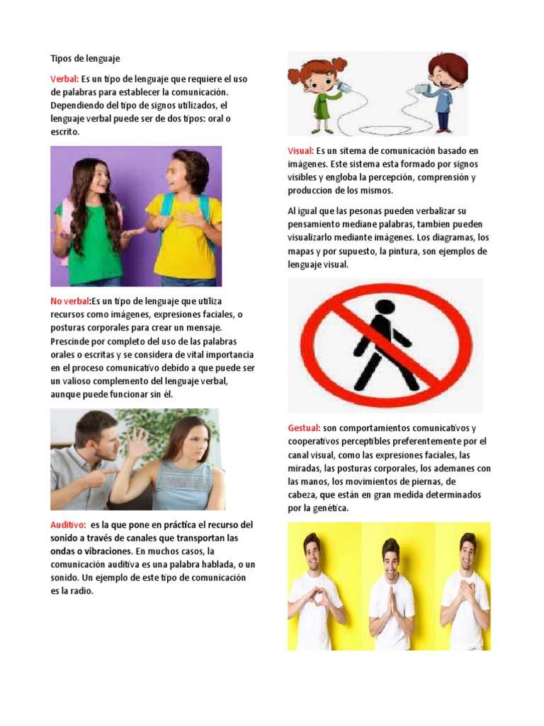 Tipos de Lenguaje para Niños | PDF