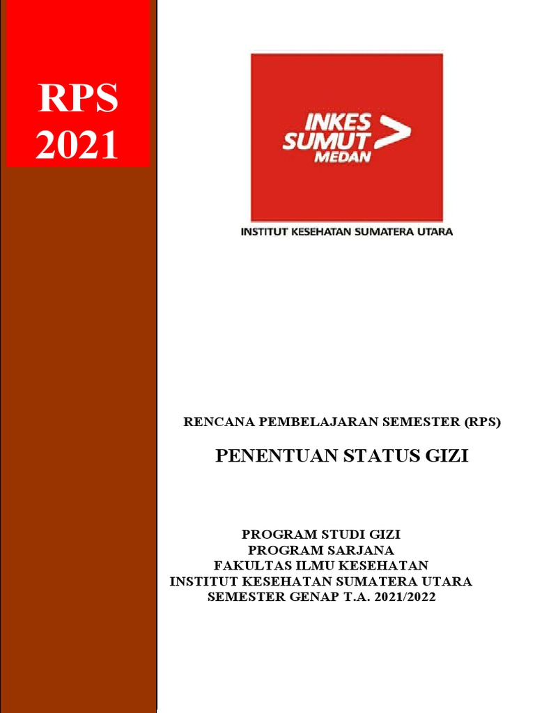 RPS PENENTUAN STATUS GIZI - For Merge | PDF | Karier & Perkembangan ...