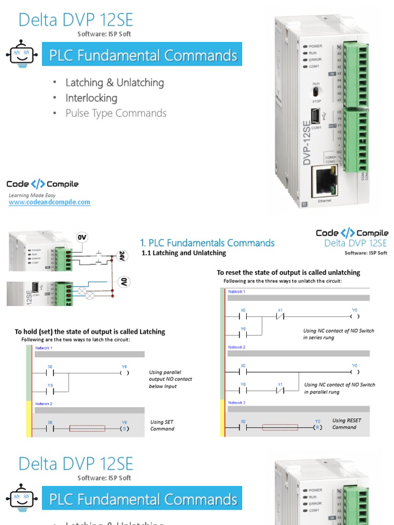 DVP 12se - Set, Reset, PLS, PLF | PDF | Programmable Logic Controller | Electrical Engineering