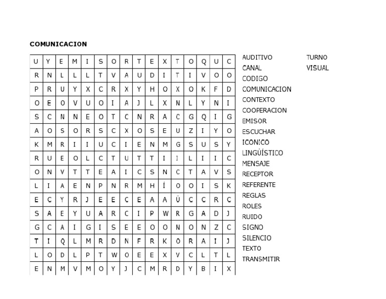 Sopa de Letras Word | PDF
