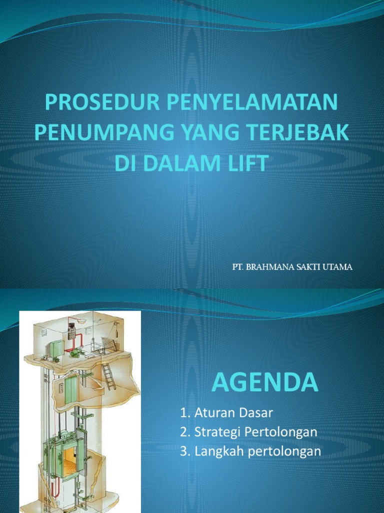 Modul Training Evakuasi Penumpang Lift | PDF