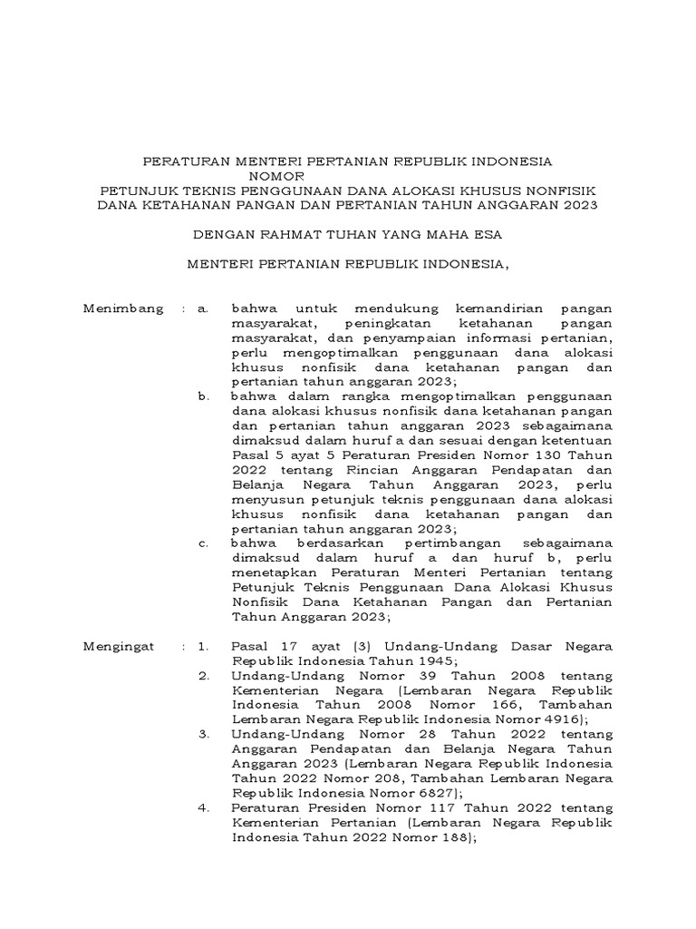 Final Hasil Harmon Draft Juknis Dak Non Fisik 2023 Pdf