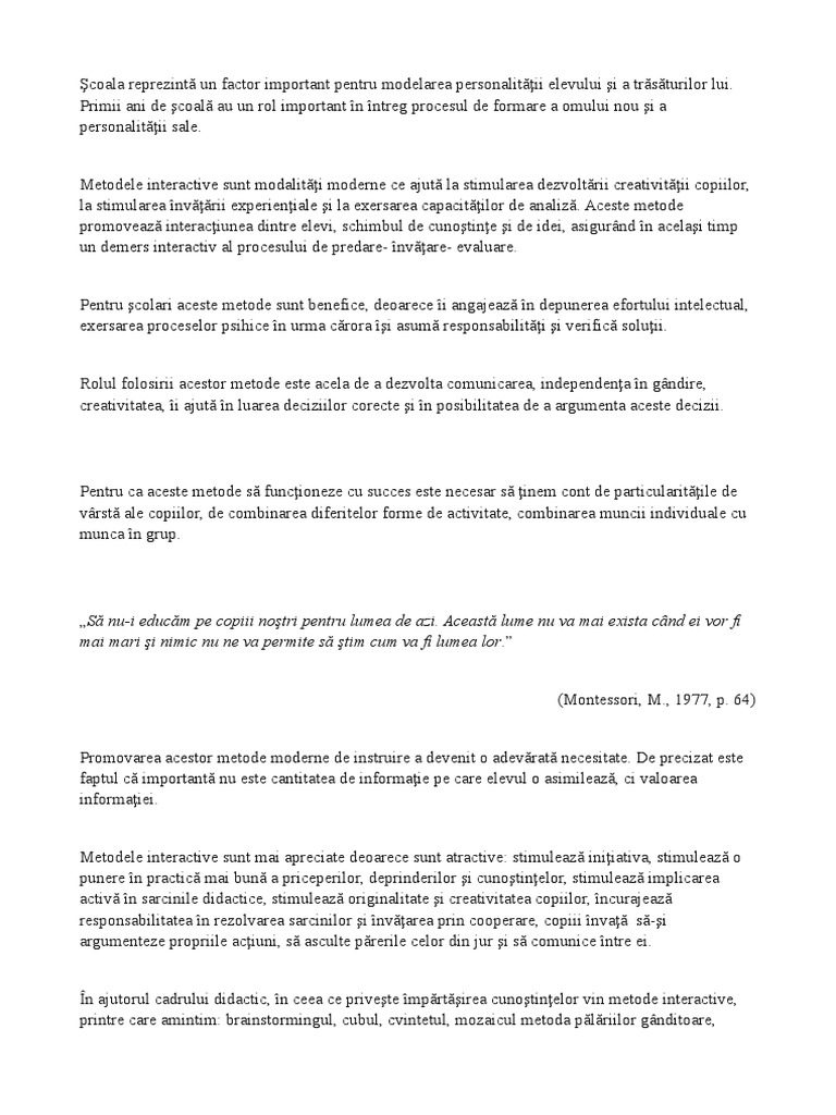 Metode Predare Moderne | PDF