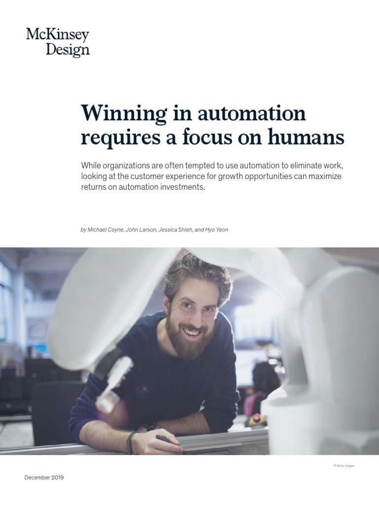 Mckinsey-Full Article Automation Requires Focus On Humans | PDF | Automation | Artificial ...