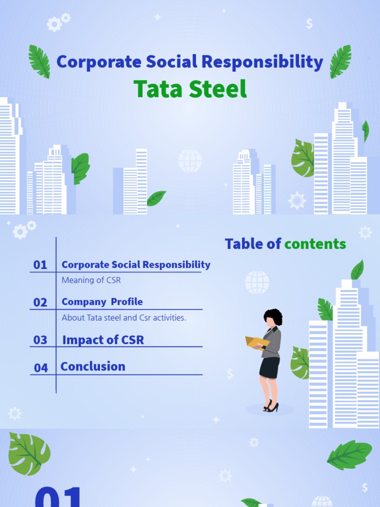 Tata Steel CSR | Download Free PDF | Corporate Social Responsibility ...