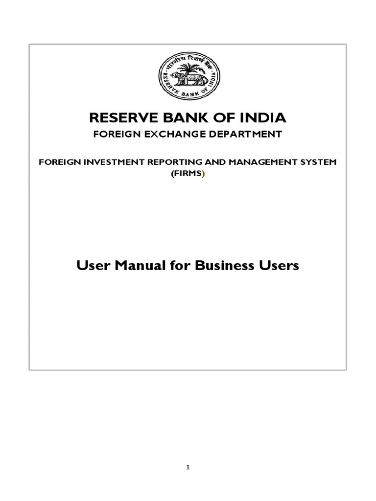 FIRMS - User Manual | PDF | User (Computing) | Password
