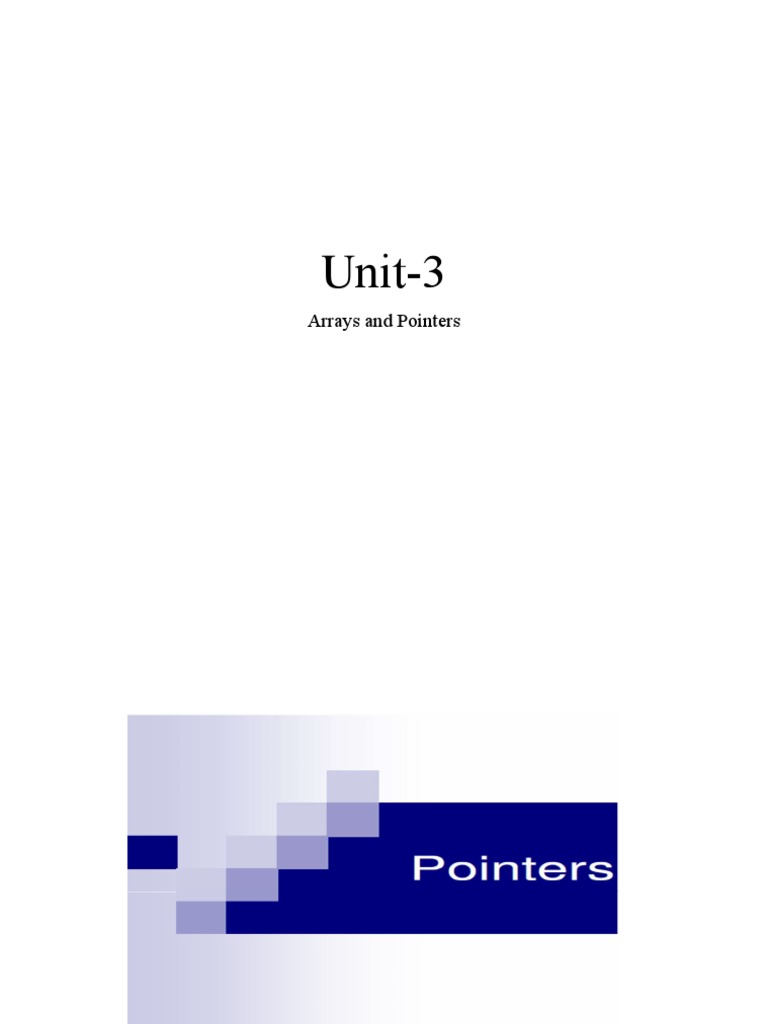 Understanding Arrays Pointers And Pointer Arrays Pdf Pointer Computer Programming