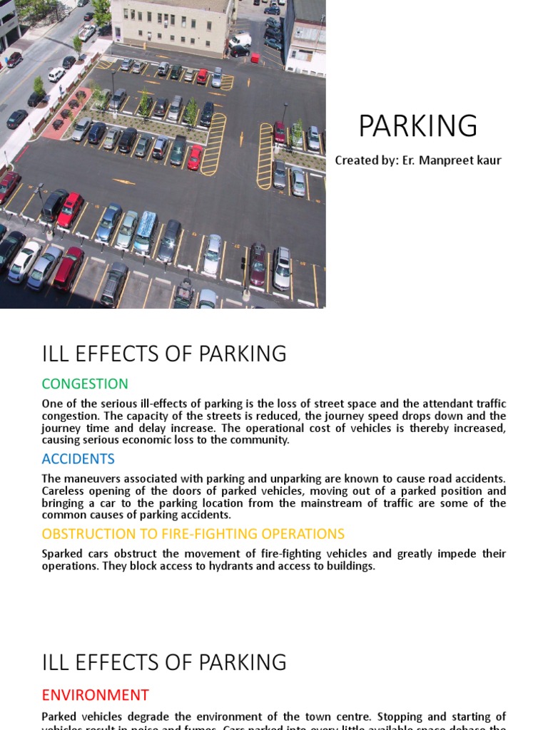 PARKING | PDF | Parking | Traffic