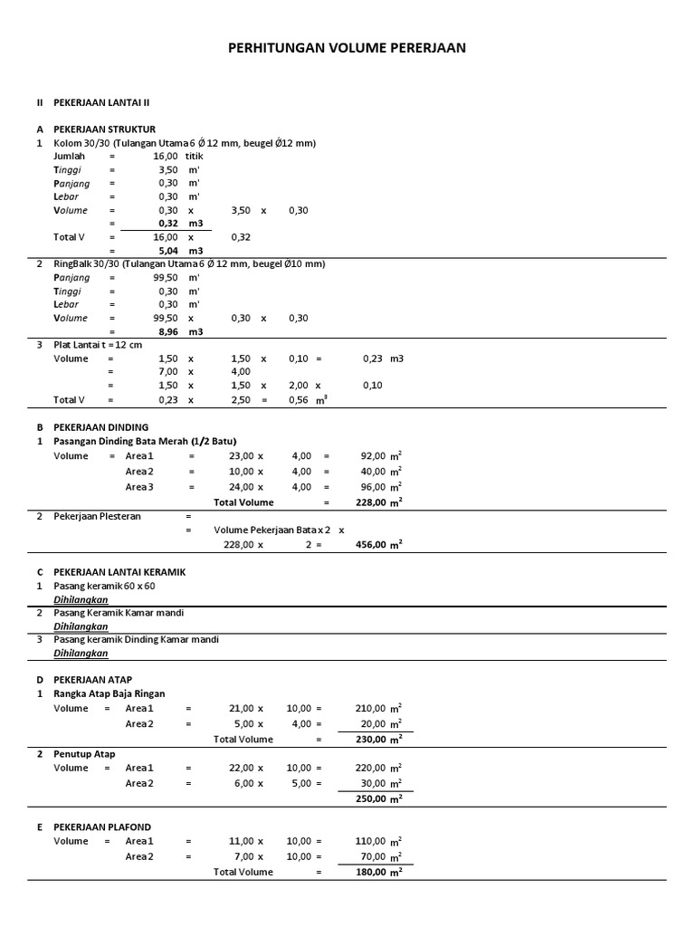 Back Up Data Volume Lantai 2 | PDF