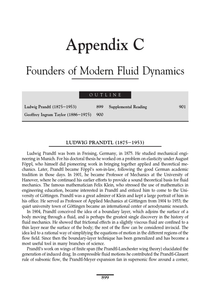 Appendix C - Founders of Modern Fluid Dynamics - 2016 - Fluid Mechanics | PDF | Science ...