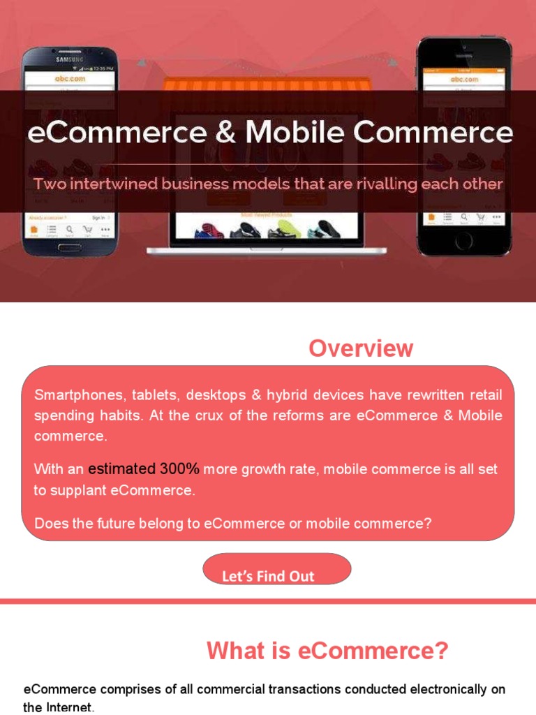E Commerce Vs M Commerce | PDF | E Commerce | Mobile App