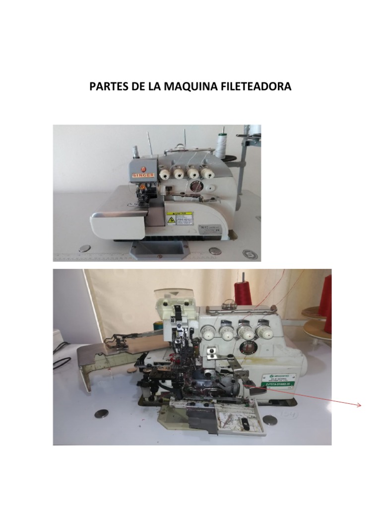 Partes de La Maquina Fileteadora | PDF