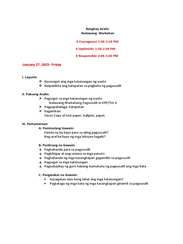 Summative Test LP | PDF