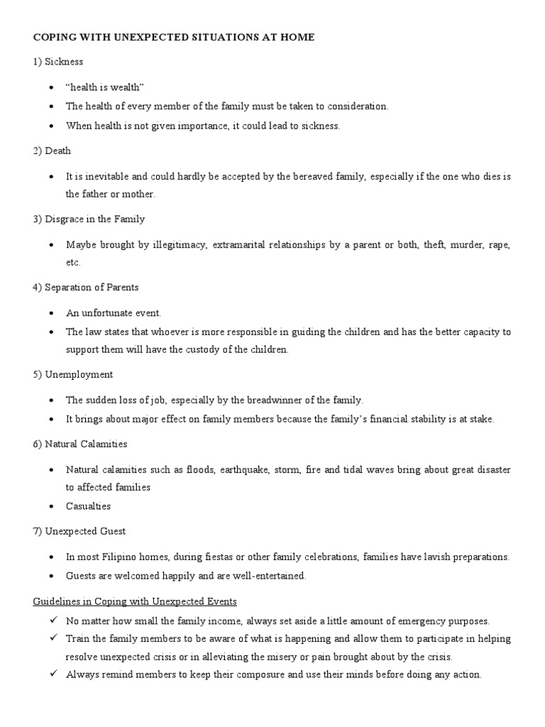 Coping with Home Crises Guide | PDF