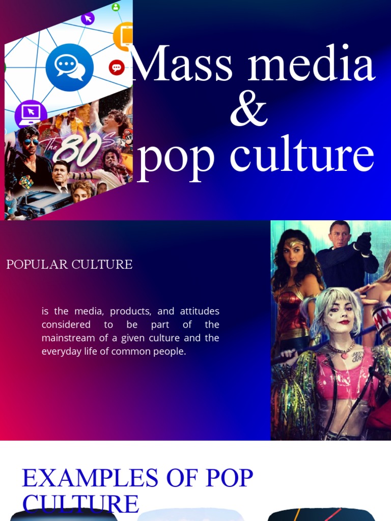 Mass Media Pop Culture | PDF | Politics