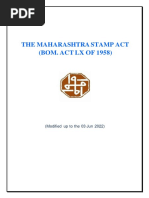 Bill Maharashtra Stamp Act Amendment 2025 | PDF | Bill (Law) | Government