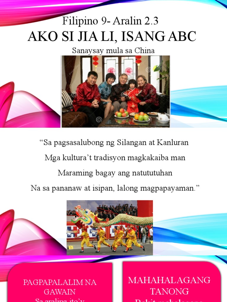 Ako Si Jia Li, Isang ABC | PDF