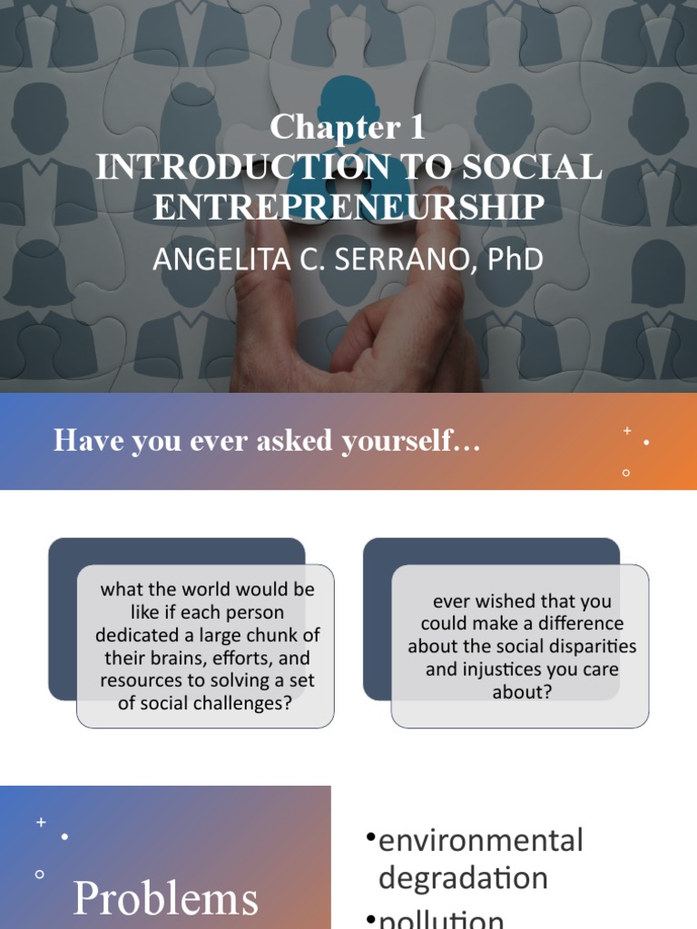 Introduction to Social Entrepreneurship | PDF | Entrepreneurship ...