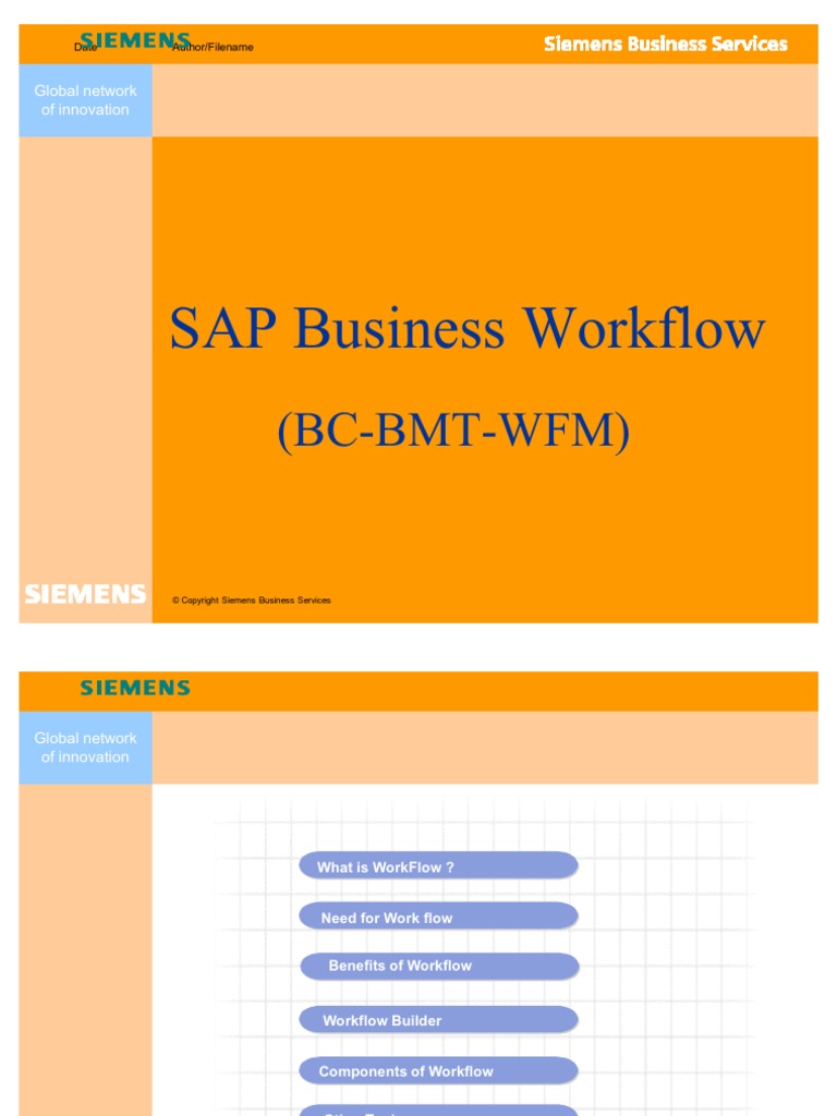 SAP Business Workflow: (BC-BMT-WFM) | PDF | Workflow | Business Process