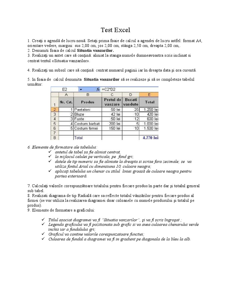 Test Excel | PDF