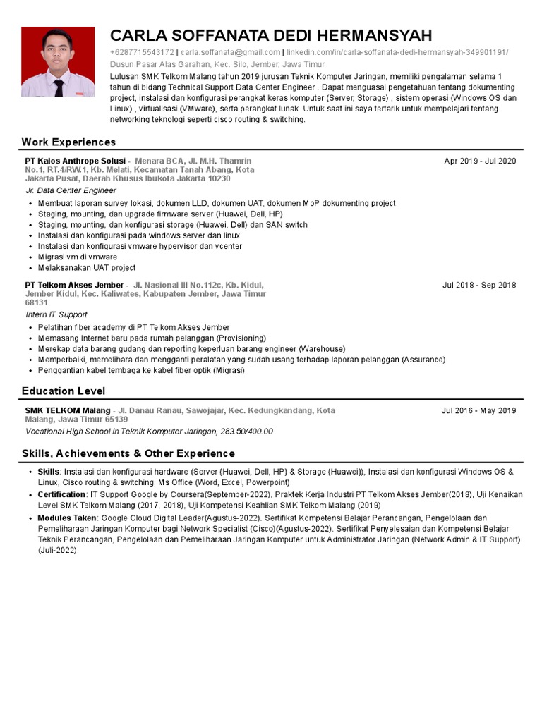 Carla Soffanata Dedi Hermansyah-Resume | PDF | Bisnis | Komputer