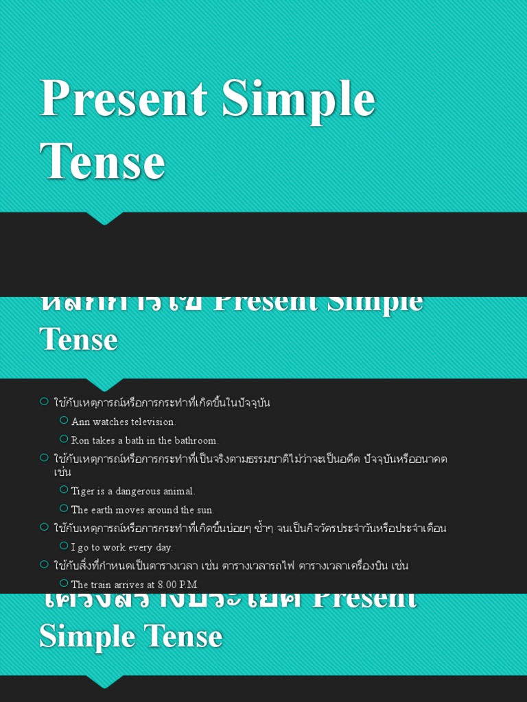 Present Simple Tense | PDF